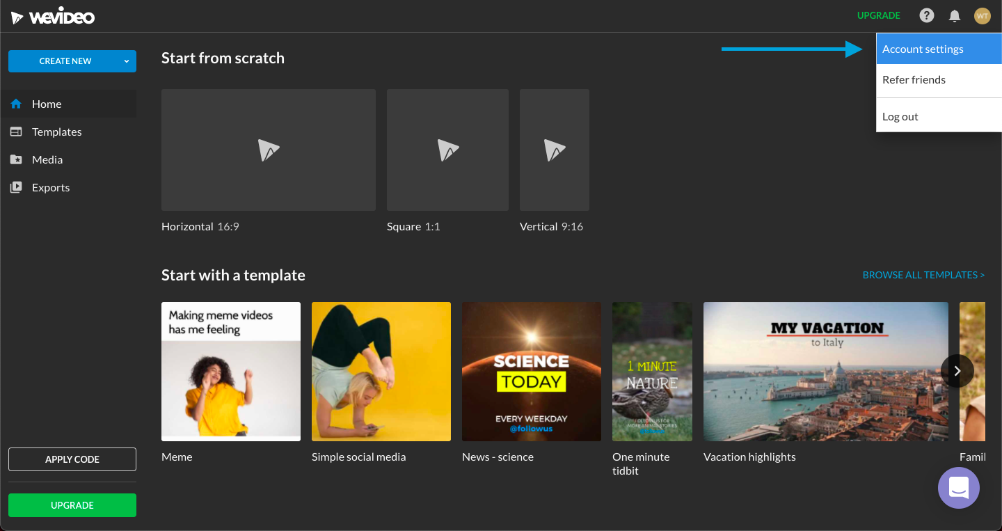 How do I delete my account? – WeVideo