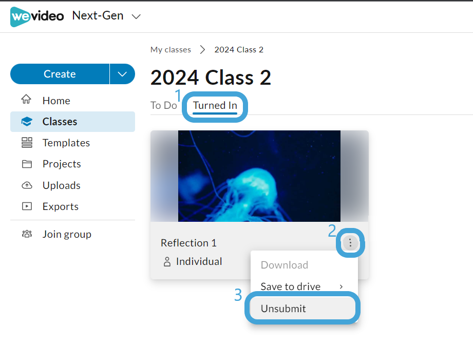 How do I unsubmit an assignment? – WeVideo