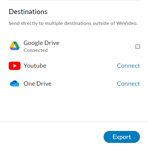 How do I adjust the export settings when completing a video? – WeVideo