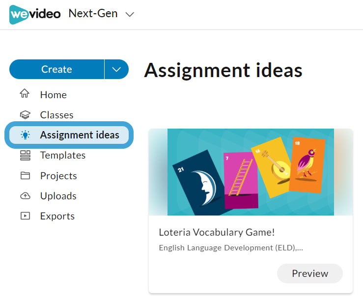 How Do I Create Assignments in My Class with the Assignment Ideas Library? – WeVideo