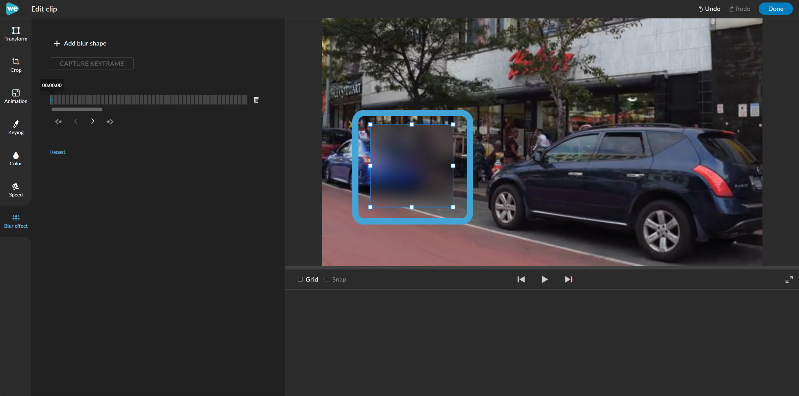 How do I add blur effect to my project? – WeVideo