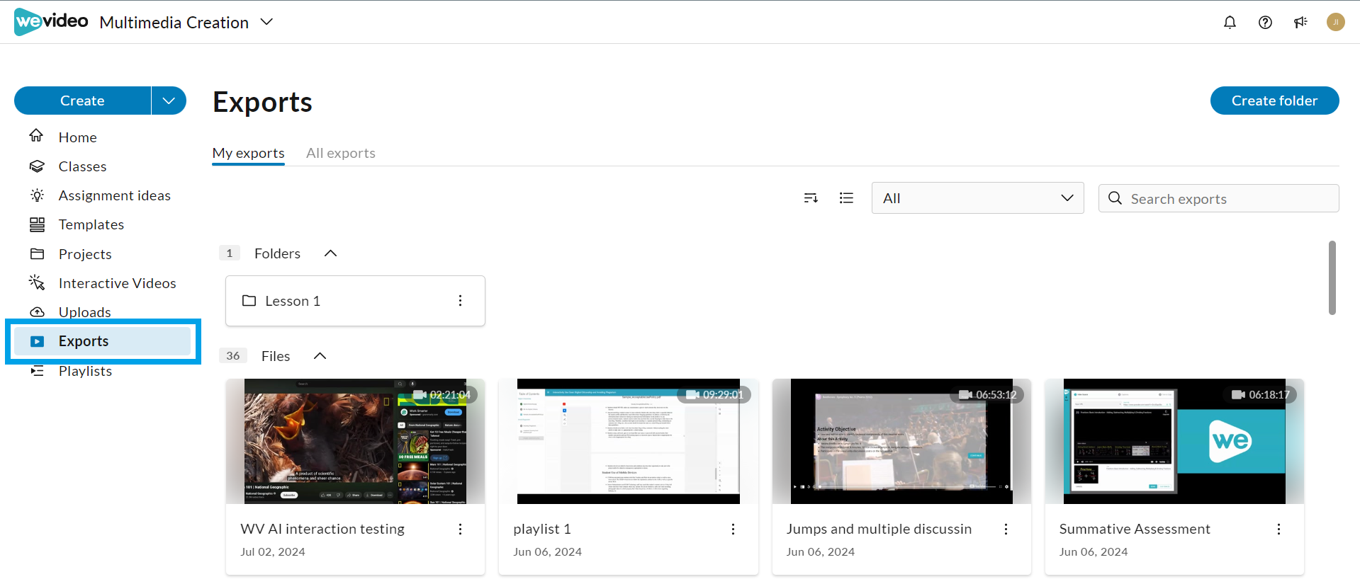 How do I find my exported projects? – WeVideo