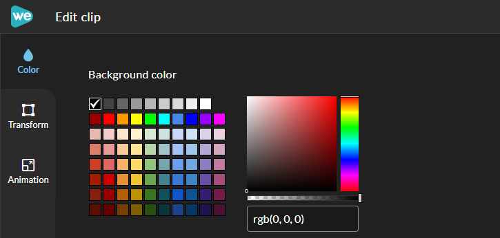How to add backgrounds to projects? – WeVideo