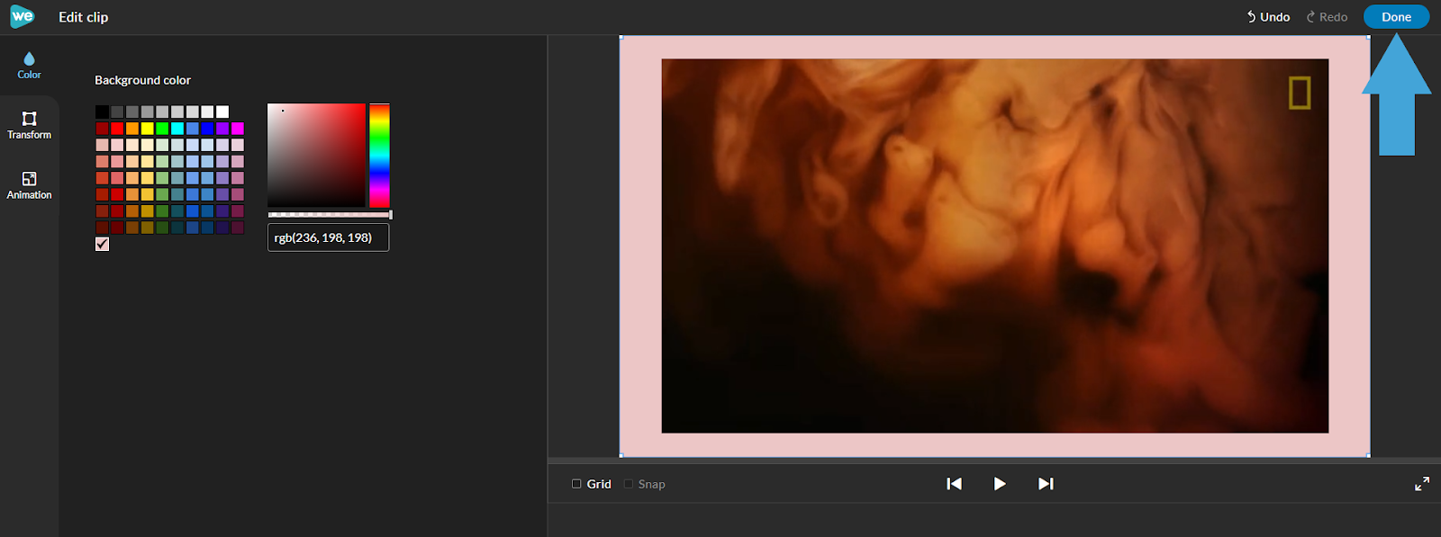 How to add backgrounds to projects? – WeVideo