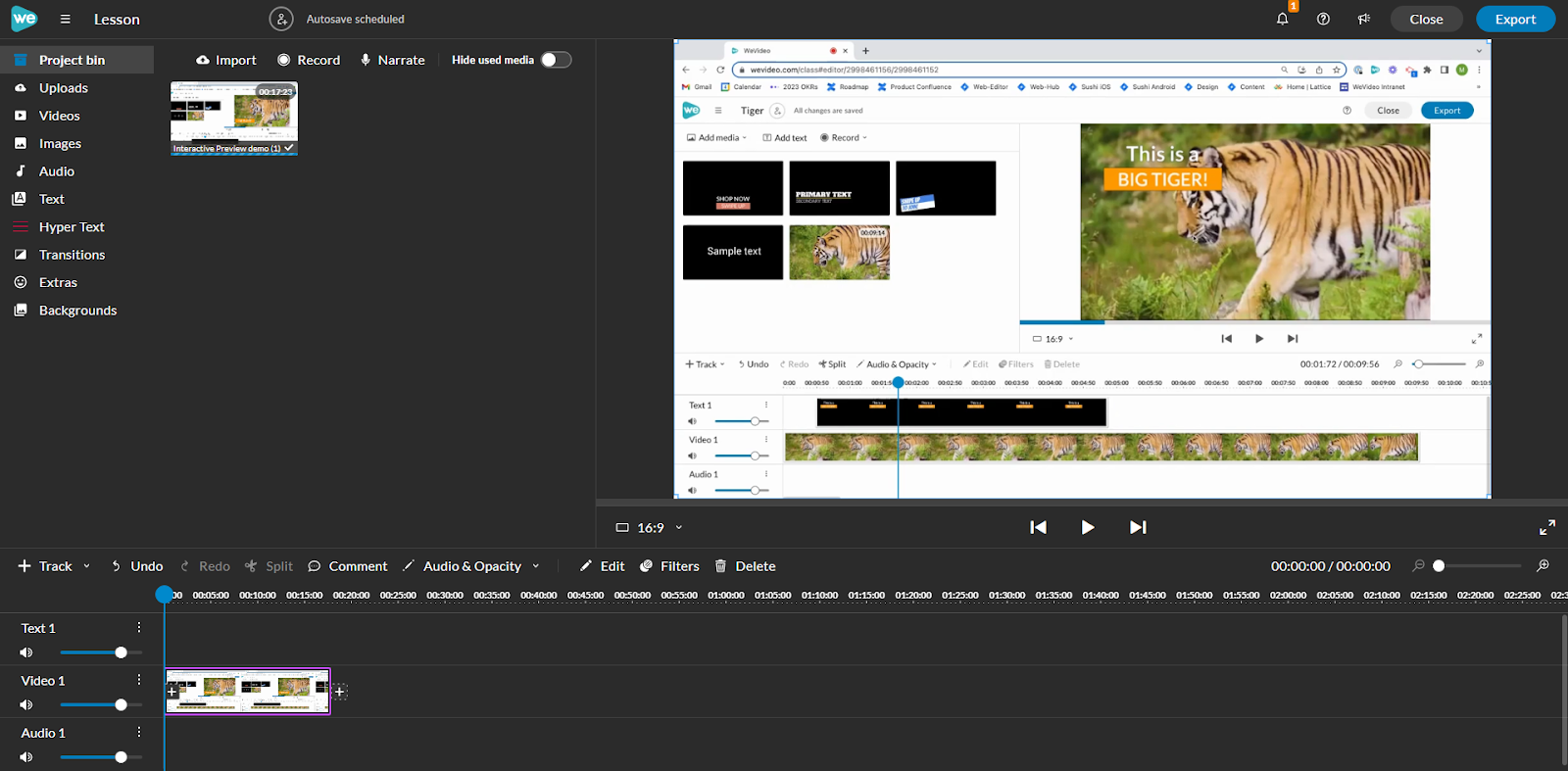 How can I generate interactions with AI in Interactivity? – WeVideo