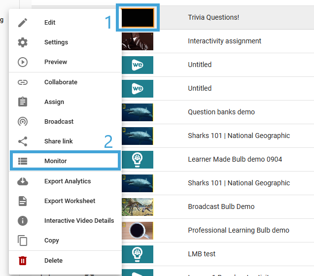 How do I monitor students' progress in PlayPosit? – WeVideo