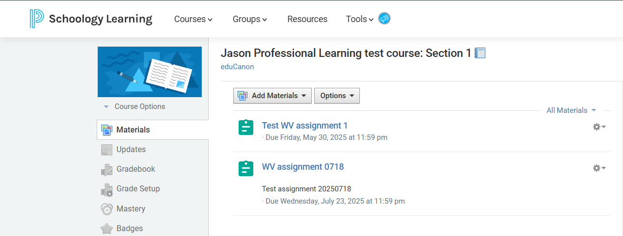 How do instructors create assignments in Canvas and Schoology for ...