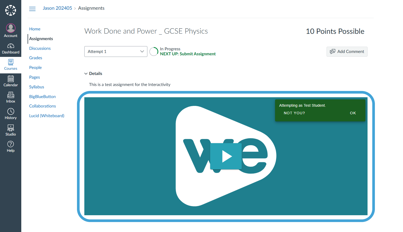 How do I complete interactive assignments through the LMS? – WeVideo