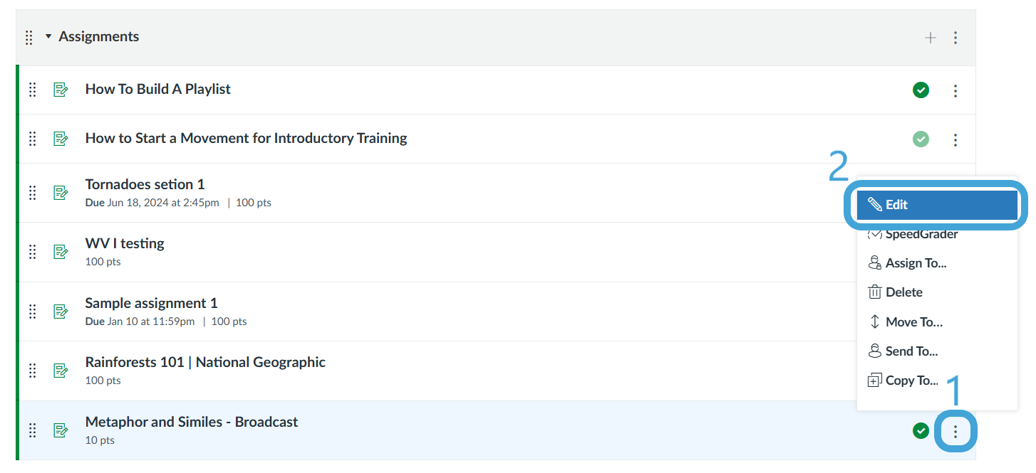 How do I unlink or relink the interactive content to the LMS course? – WeVideo