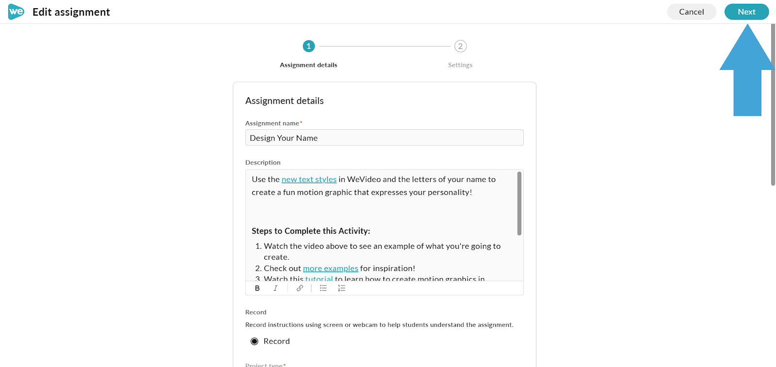 How do I create video-based discussion assignments for learners? – WeVideo