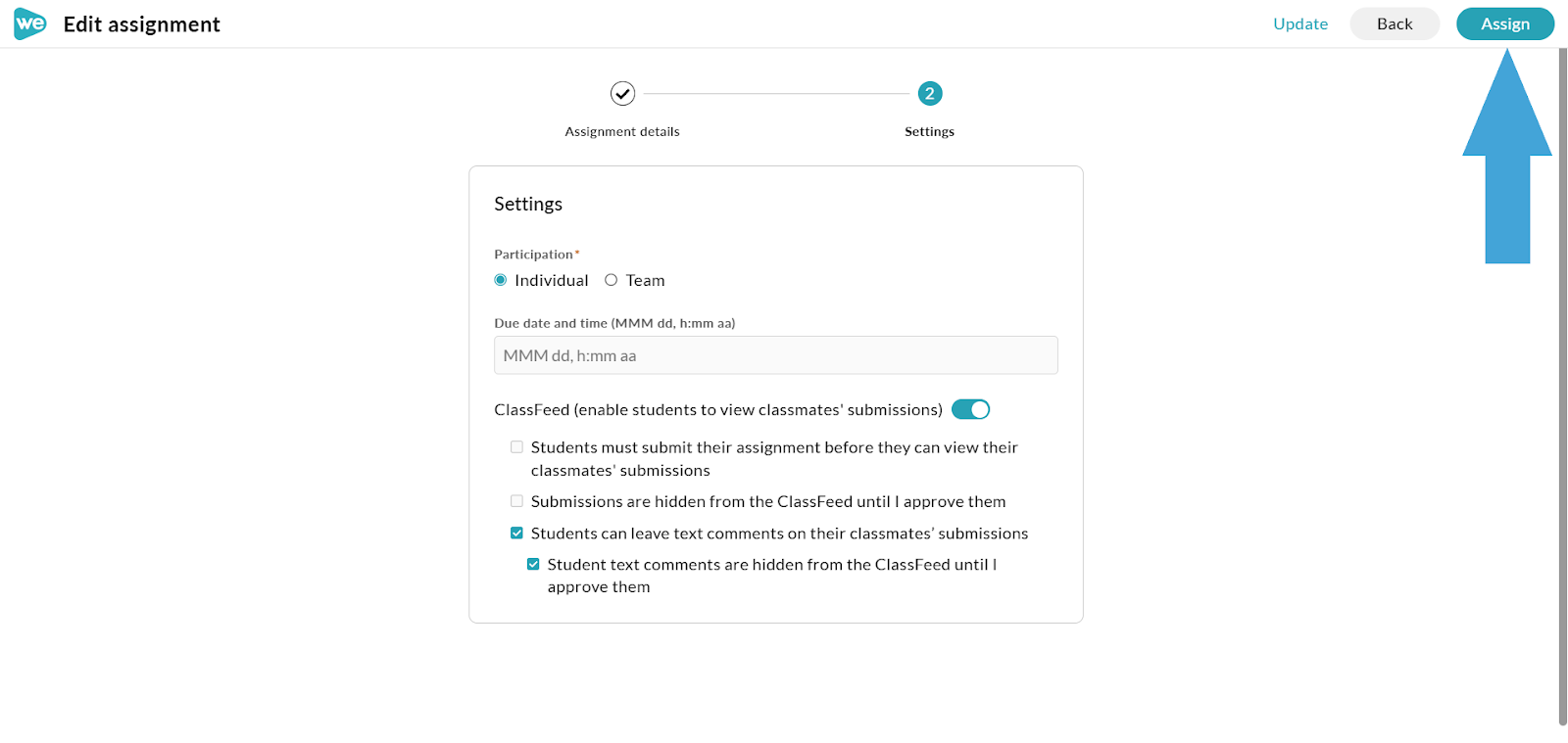 How do I create video-based discussion assignments for learners? – WeVideo