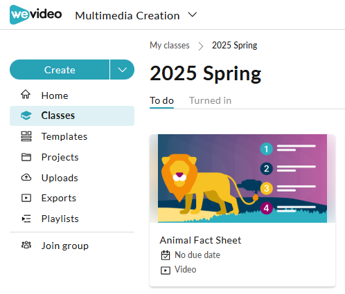 How do learners complete multimedia assignments in WeVideo? – WeVideo