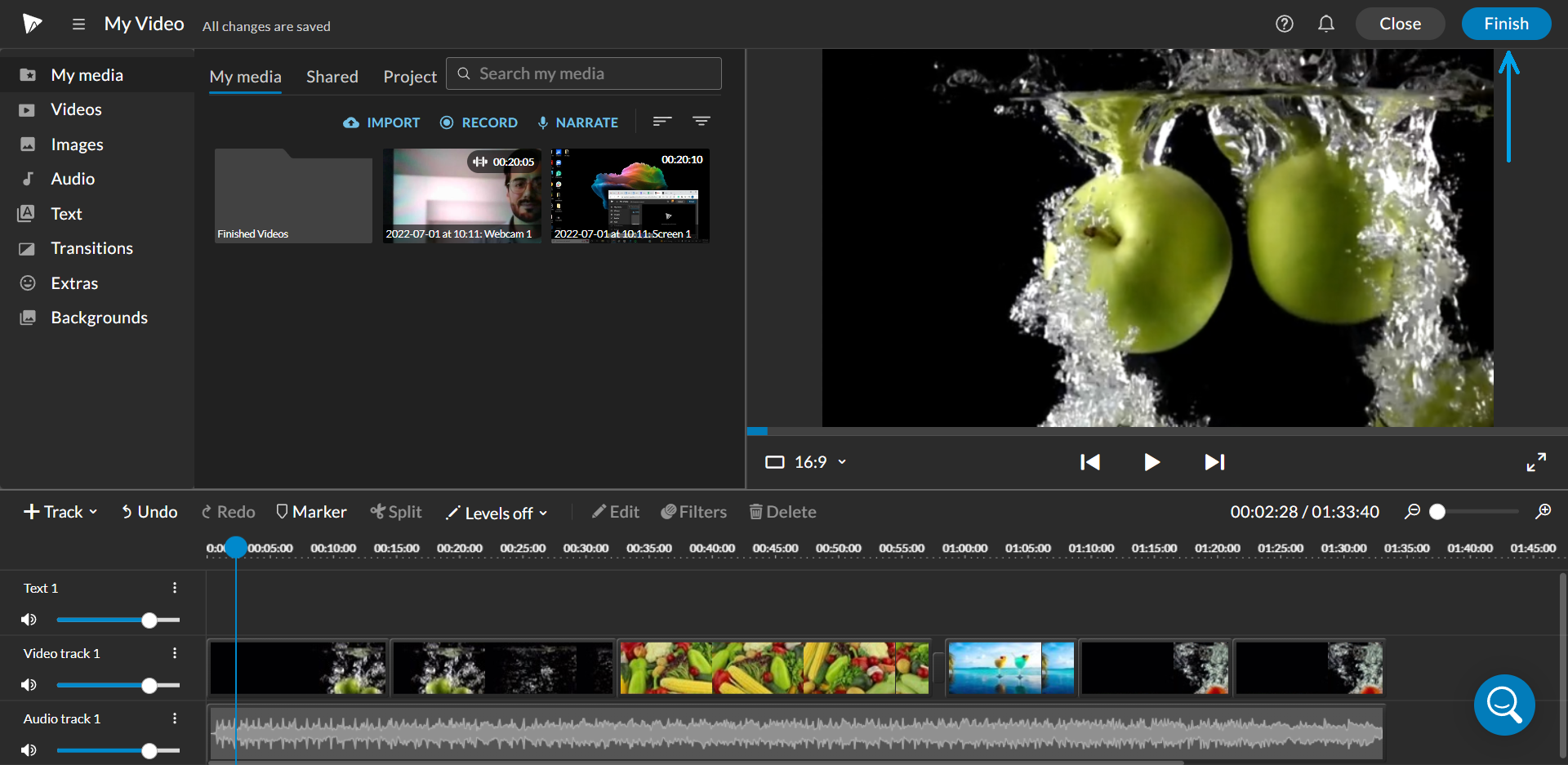 How do I finish and download my export? – WeVideo
